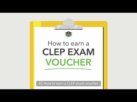 How to earn a CLEP EXAM VOUCHER