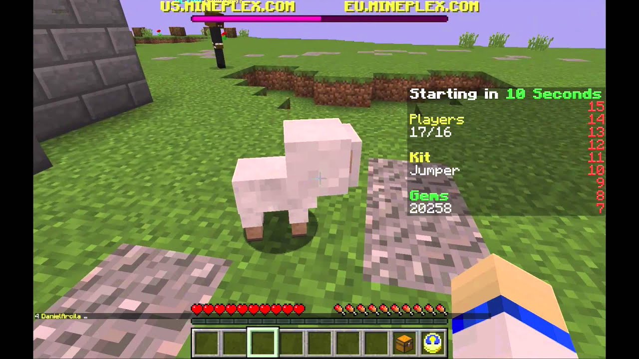 Minecraft- Let's Play Runner Mini Game on Mineplex