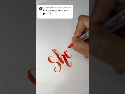 Sheila #calligraphy #youtubeshorts #name ❤️❤️