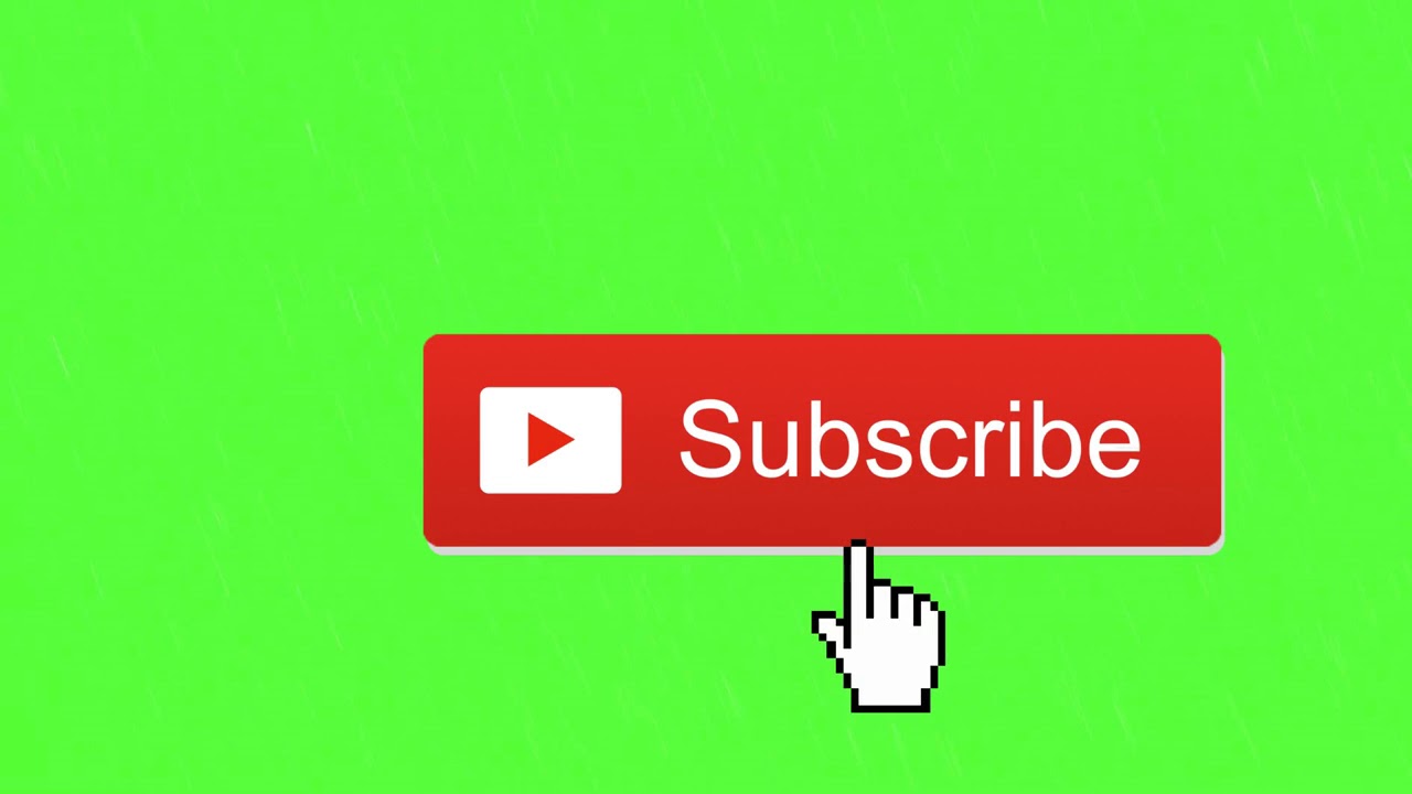 Animated Subscribe Button   Green Screen Footage #1   YouTube