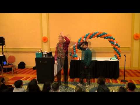 Tim Hall, comedy magician, magic show for children, large birthday party