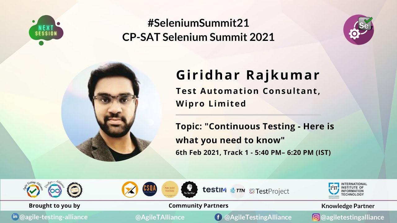 #SeleniumSummit21​- 