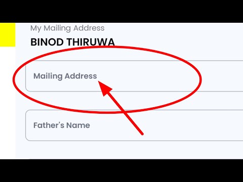 mailing address kya hota hai | mailing address example