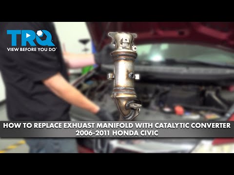How to Replace Exhaust Manifold Catalytic Converter Assembly 2006-2011 Honda Civic