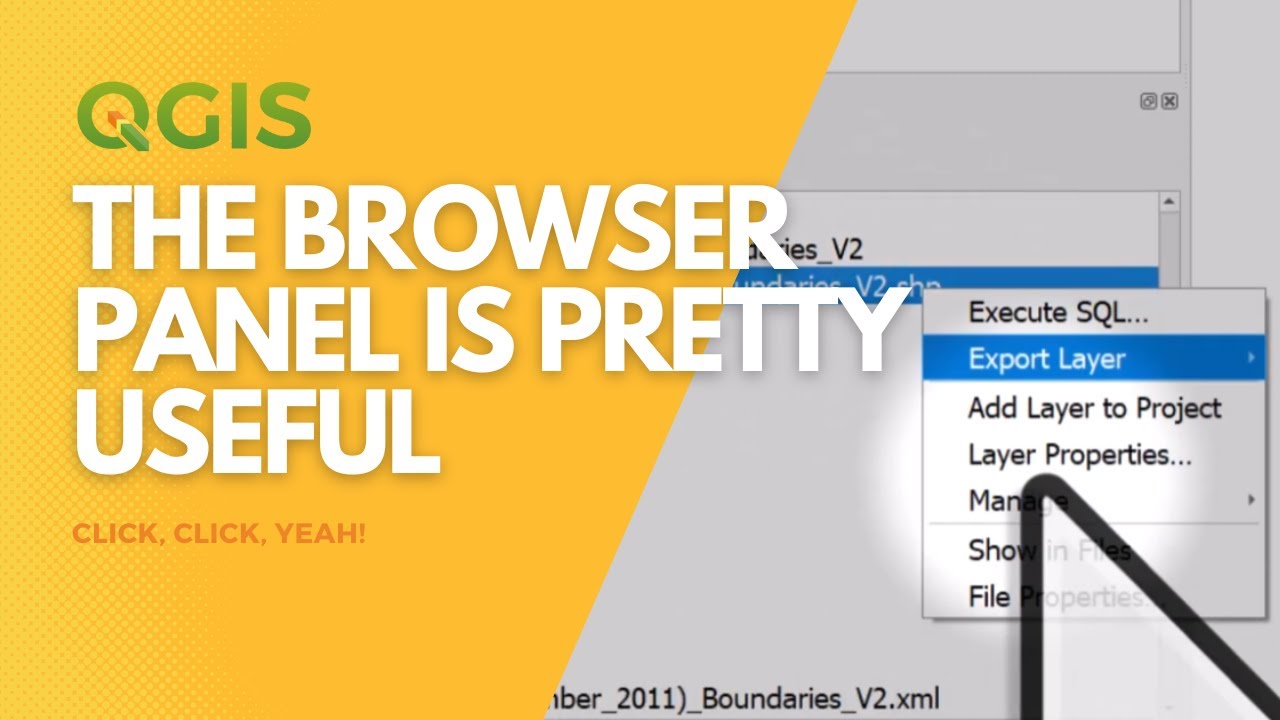 The Browser Panel is actually a very useful part of QGIS