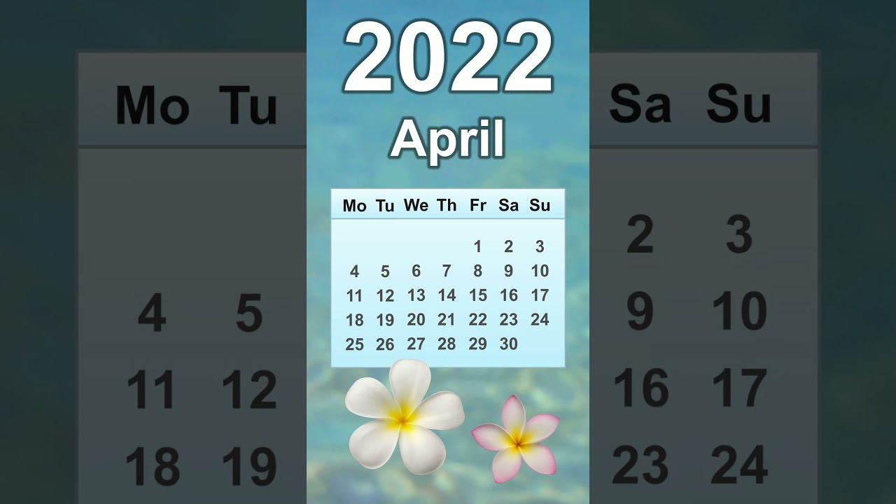 April 2022 Calendar
