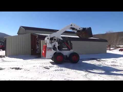 2010 Bobcat S300 Rubber Tire Skid Steer Loader Cab Heat Air Kubota Turbo Diesel