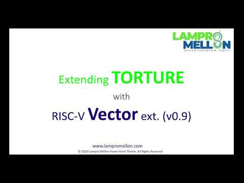 Extending Torture with RISC-V 'Vector' extension