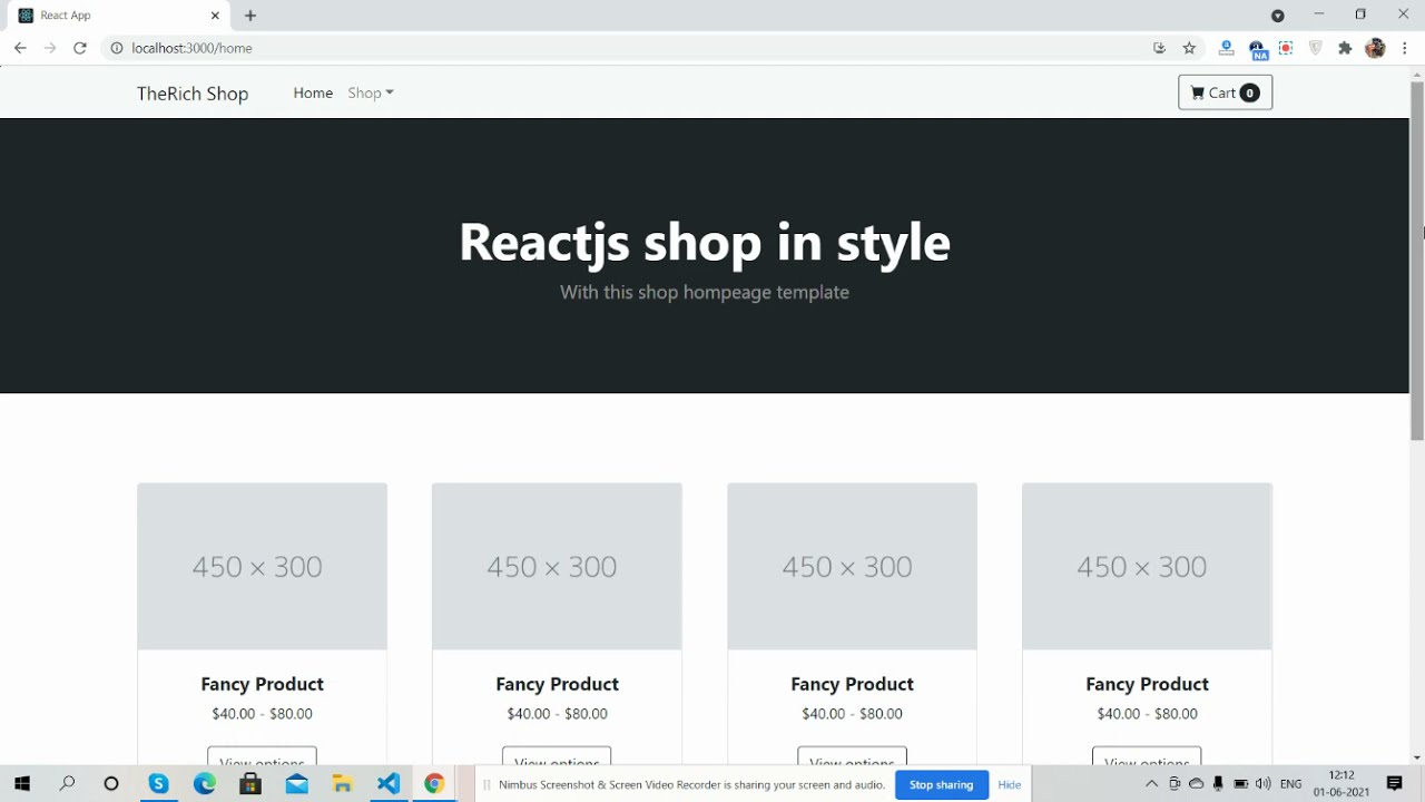 Reactjs Bootstrap 5 Ecommerce Test Project - Part 3 Checkout Page
