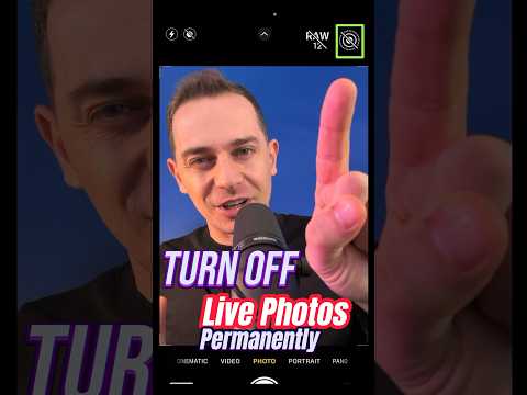 How to Disable Live Photos on iPhone Camera Permanently