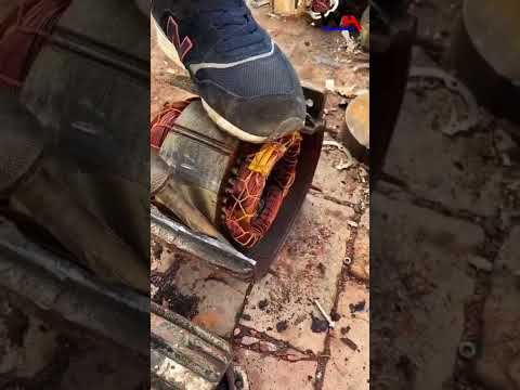 Electric Motor Recycling Scrap #electrical #motor #shorts