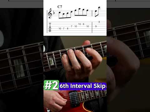 3 Easy Jazz Licks (C7) 😎 #jazzguitar