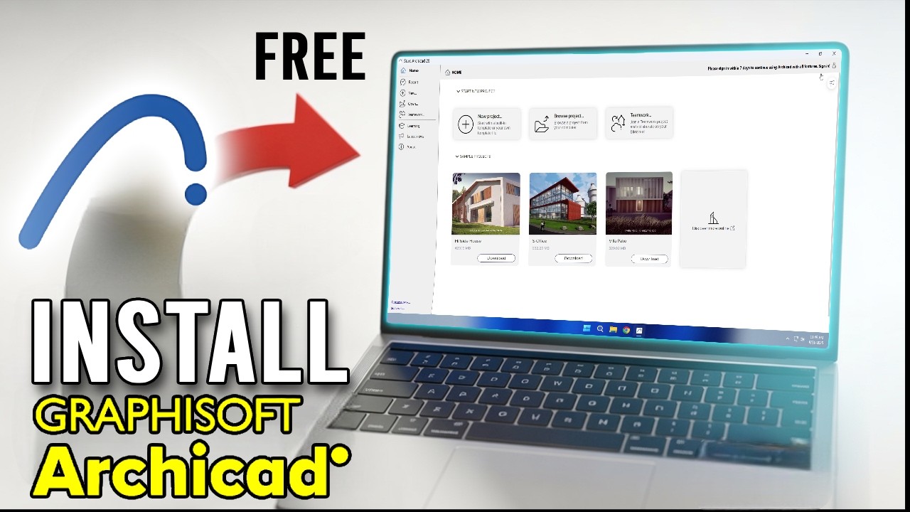 How to Download and INSTALL Archicad in 2025 FREE trial | Windows 10/11