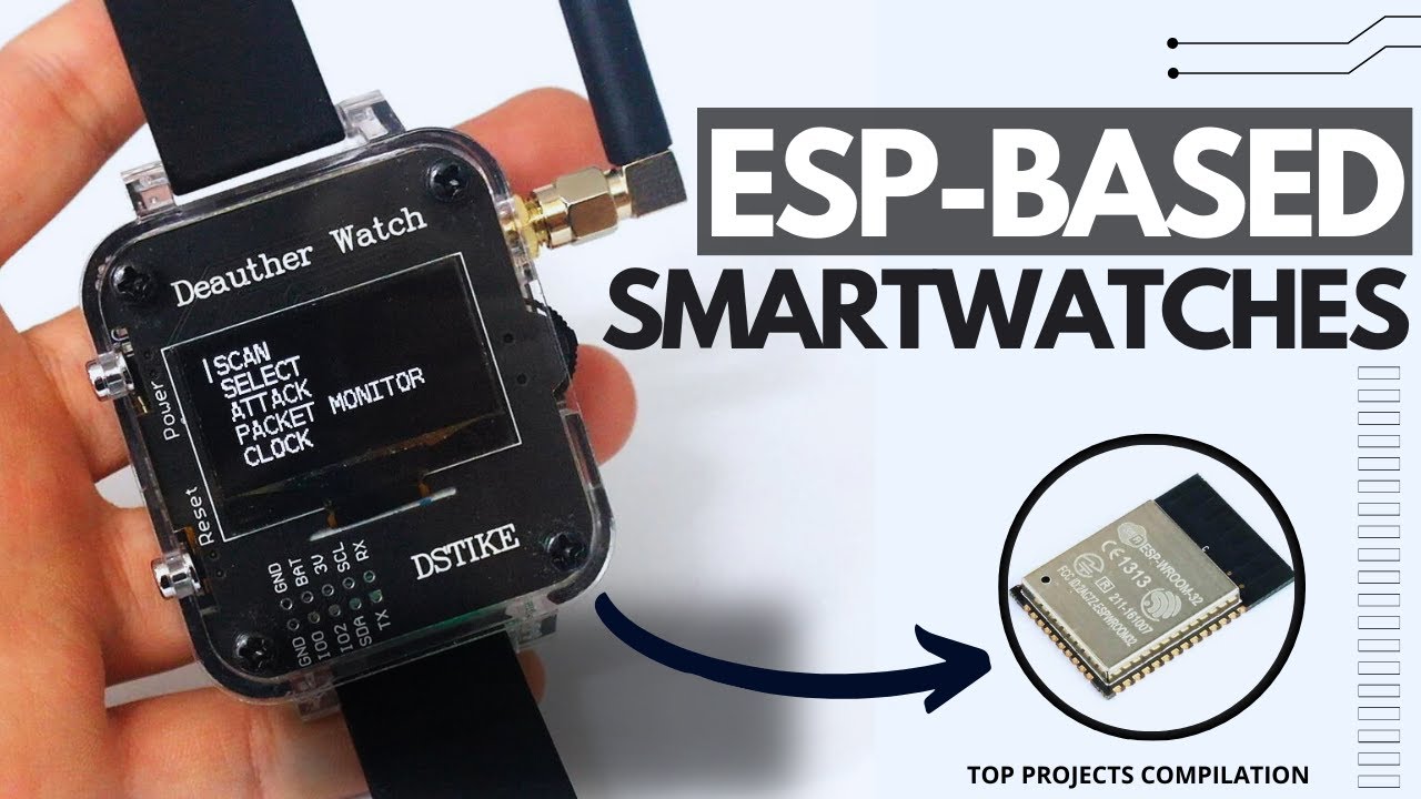 8 Brilliant ESP32 Smartwatch Projects!