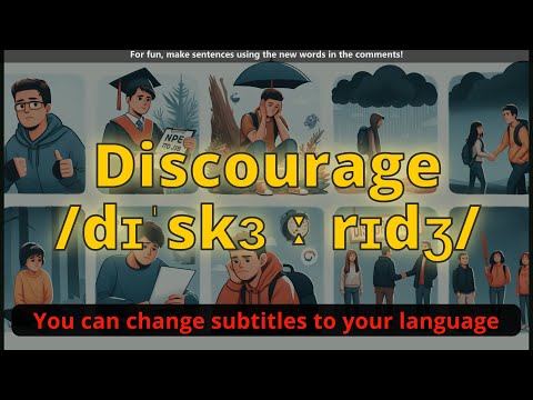 Discourage meaning with 5 examples