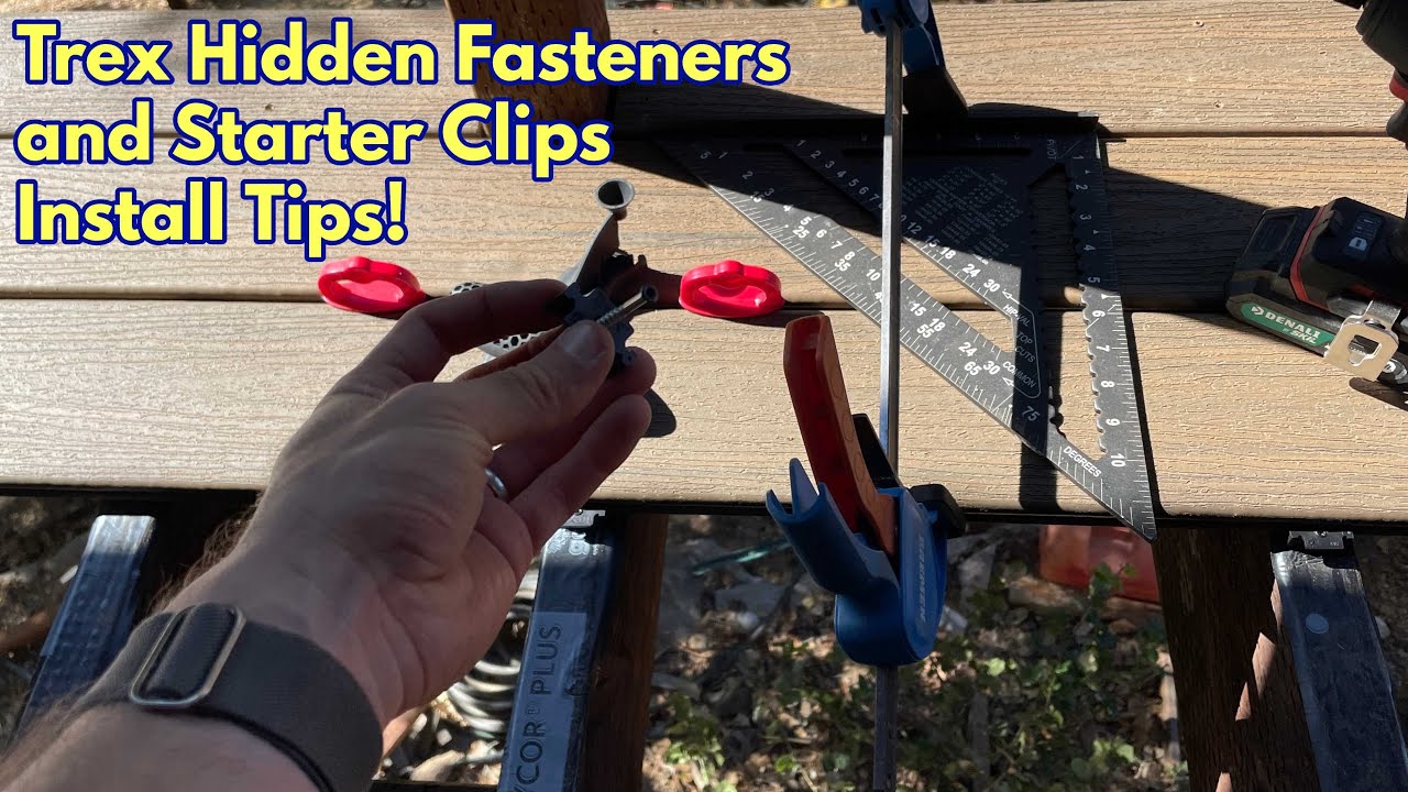 How to install Trex Deck Hidden Fasteners and Starter Clips