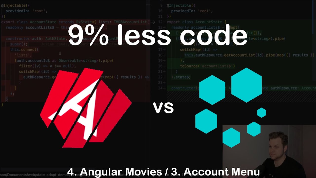 Angular Movies 3: Dark theme toggle and account lists | RxAngular vs StateAdapt