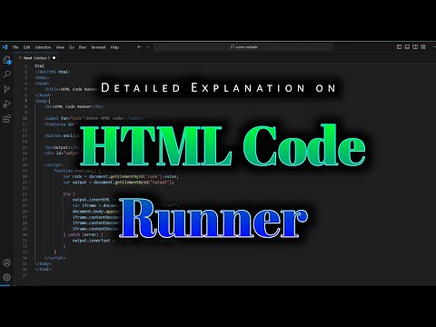 HTML Code Runner || Abhi techpad