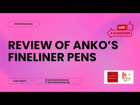Quick Review of Anko’s Fineliner Pens