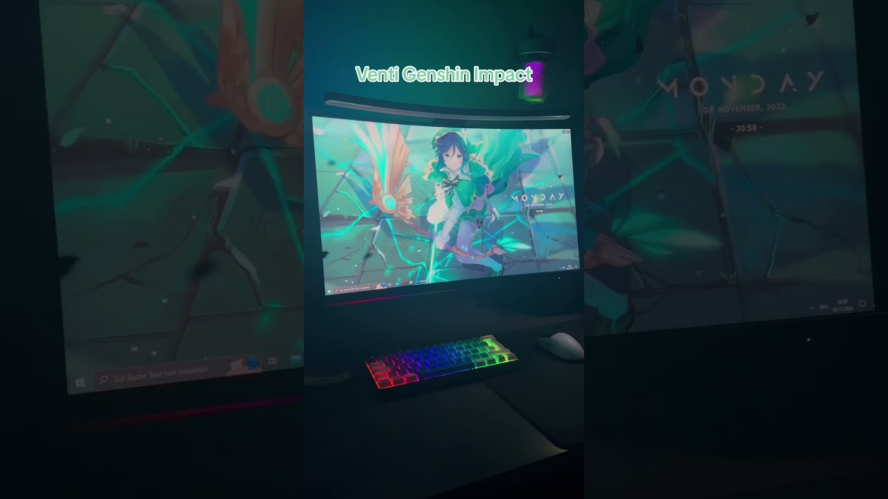 Wallpapers you need… | Venti Edition | #wallpaperengine #wallpaper #genshinimpact #venti #pcsetup#4k