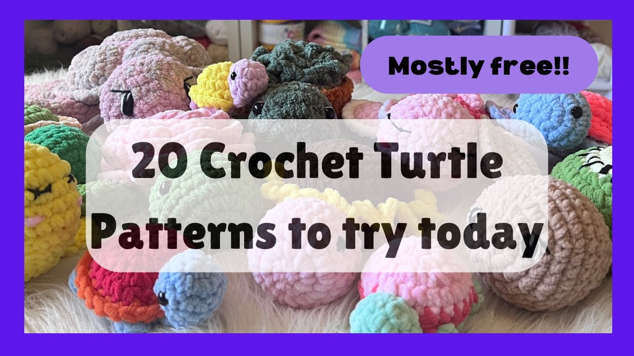 20 Crochet Turtle Patterns to try today! (Mostly free!) 🐢❤️ #crochetturtle #patternroundup #crochet