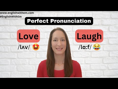 How to pronounce LOVE and LAUGH - British English