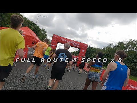 GREAT NORTH 10k 2024 Full Route at Speed x8