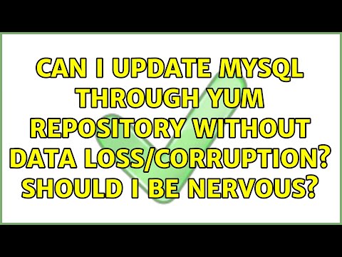 Can I update MySQL through YUM repository without data loss/corruption? Should I be nervous?