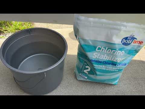 Adding Cyanuric Acid Or Chlorine Stabilizer Granules To The Pool (Part 1)