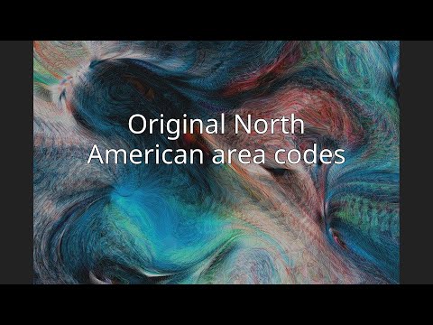 Original North American area codes