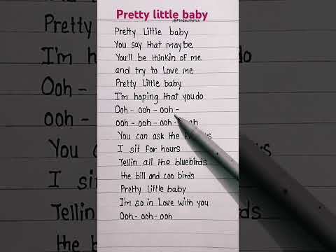 Pretty little baby lyrics part 1 song by Connie Francis #prettylittlebaby #lyrics #conniefrancis
