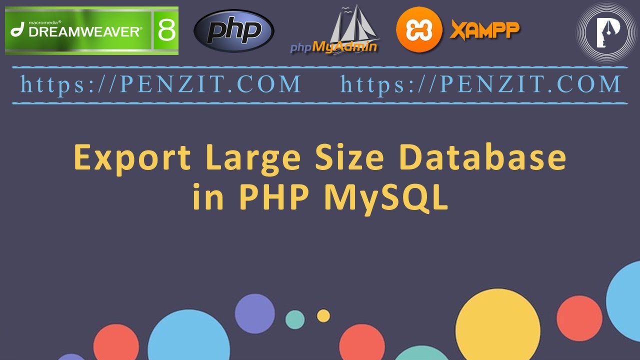 016 Export Large Size Database in PHP MySQL