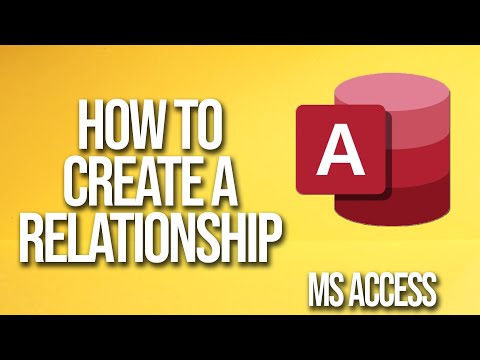 How To Create A Relationship Microsoft Access Tutorial