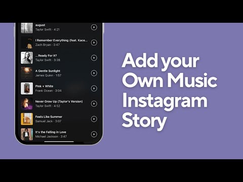How to add your own music on Instagram story