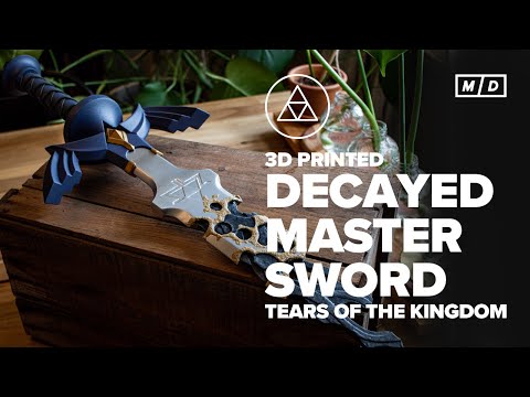 🗡️ Decayed Master Sword STL File for 3D Printing | Legend of Zelda Tears of the Kingdom TOTK ...