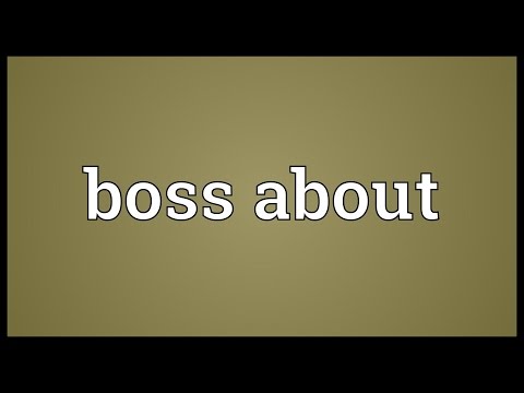 Boss about Meaning
