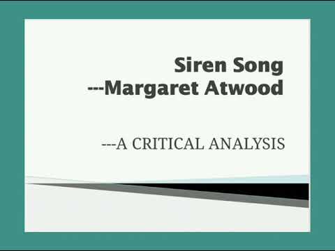 27.Siren Song--A Critical Analysis