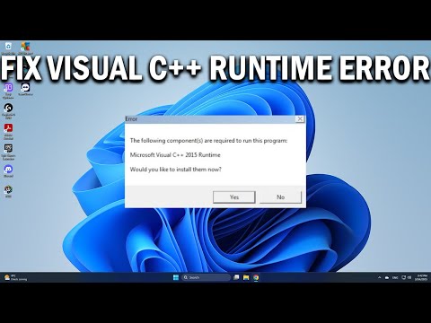 How To Fix Microsoft Visual C++ 2015 and 2013 Runtime Error In Windows 10 (2025) - Easy Fix