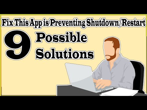 How To Fix This App Is Preventing Shutdown Or Restart Error In Windows 10 Windows 11/Windows 8/8 1