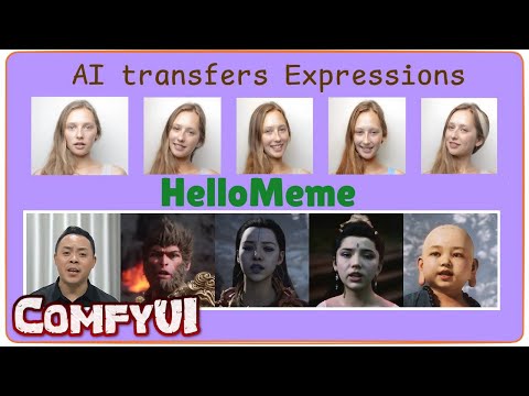 ComfyUI HelloMeme: Transfer expressions and face pose from image to video