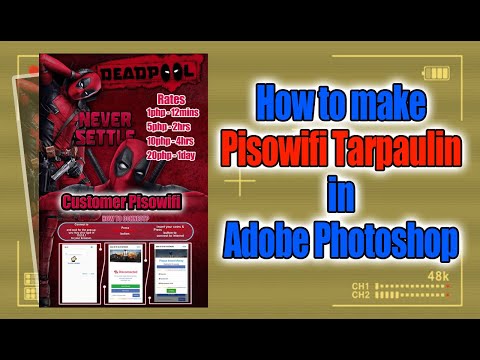 How to make Pisowifi Tarpaulin in Adobe Photoshop