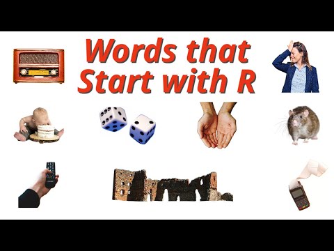 Flashcard English: Words That Start With R