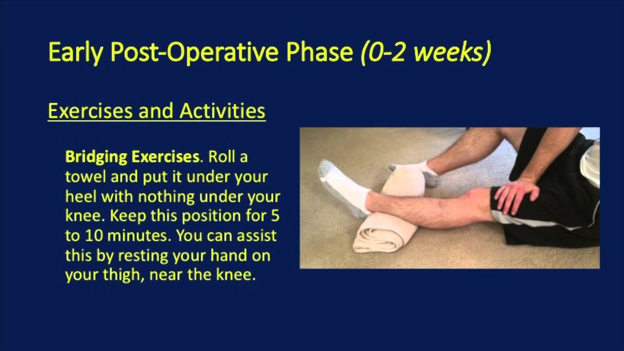 ACL Reconstruction - Post Operative Rehabilitation Protocol