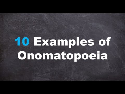 Ten Examples of Onomatopoeia