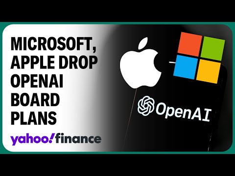 Microsoft, Apple drop OpenAI board plans