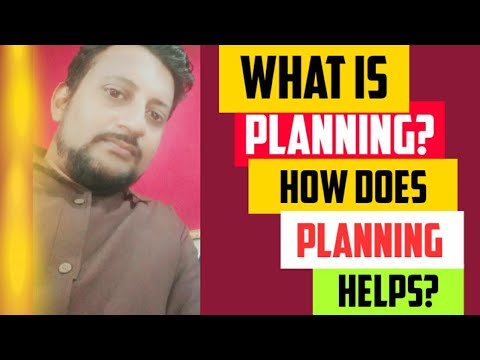 How planning helps in organisation | What is planning and its types in management|Planning Process