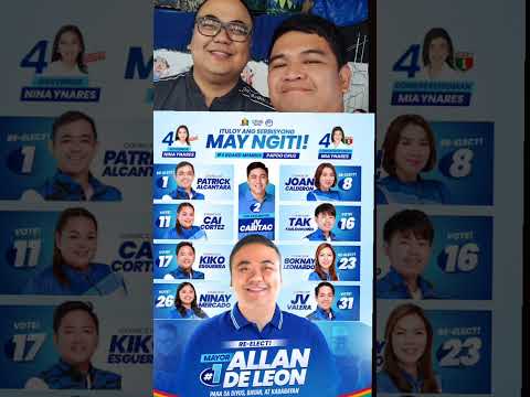 Re-Elect Mayor Allan De Leon for Mayor of Taytay,Rizal #fredfromphilippines