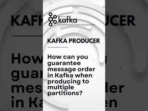 Kafka Producer: How to guarantee message order in Kafka? 🌈🚀 #shorts #dataengineering  #kafka