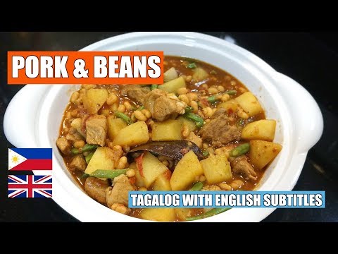 Pork & Bean - Pinoy Pork & Beans - Pork stew - Baked Beans Recipe - Canned beans Recipe