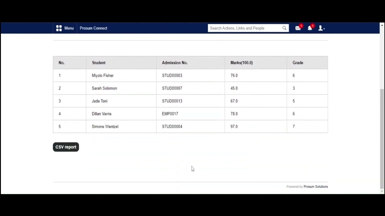 REPORTS GRADEBOOK